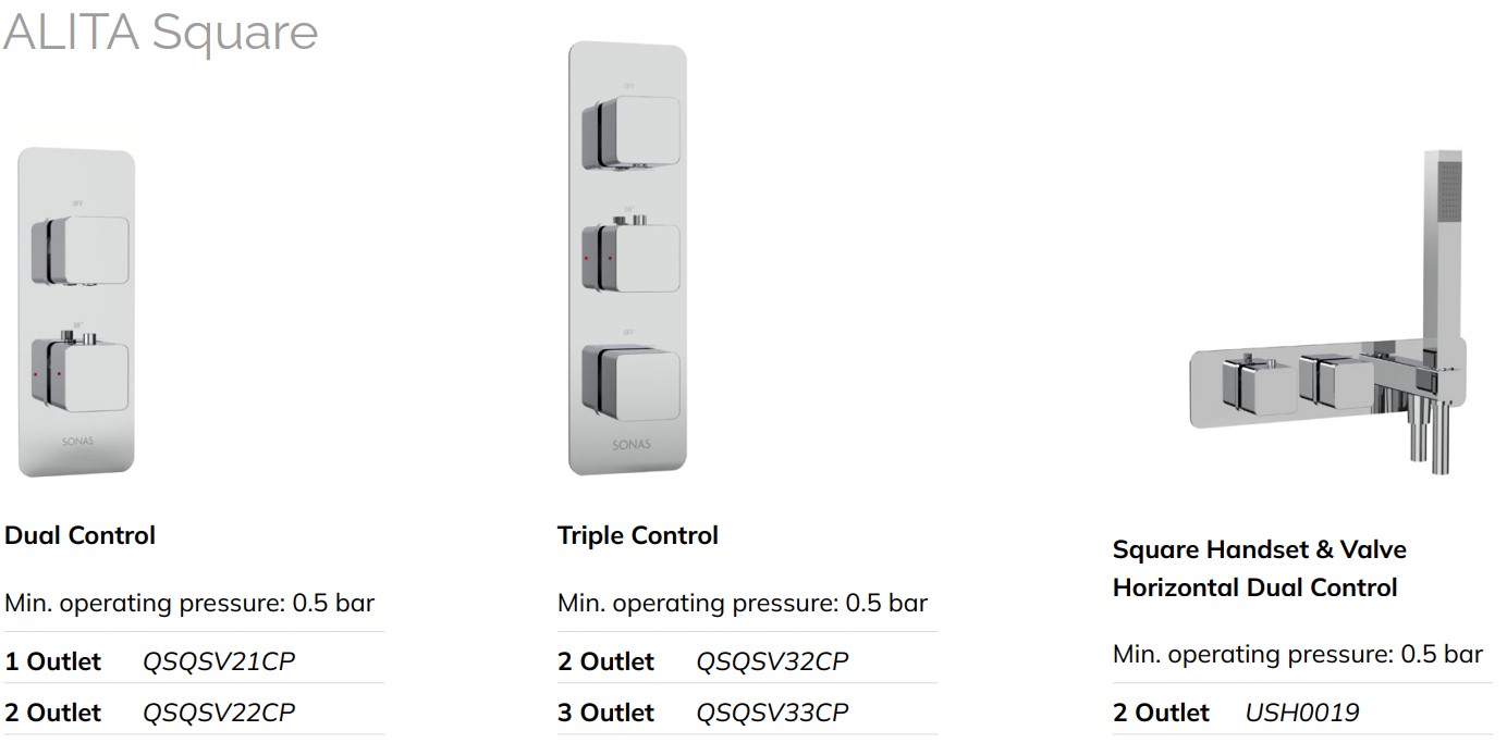 SONAS | Concealed Thermostatic Shower Valves – McCartney Tiles