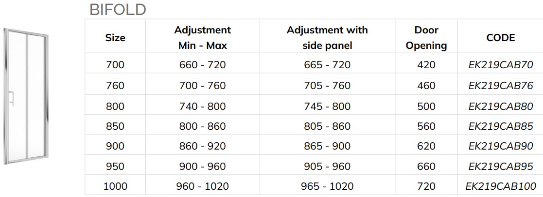 SONAS | K2 Shower Doors – McCartney Tiles