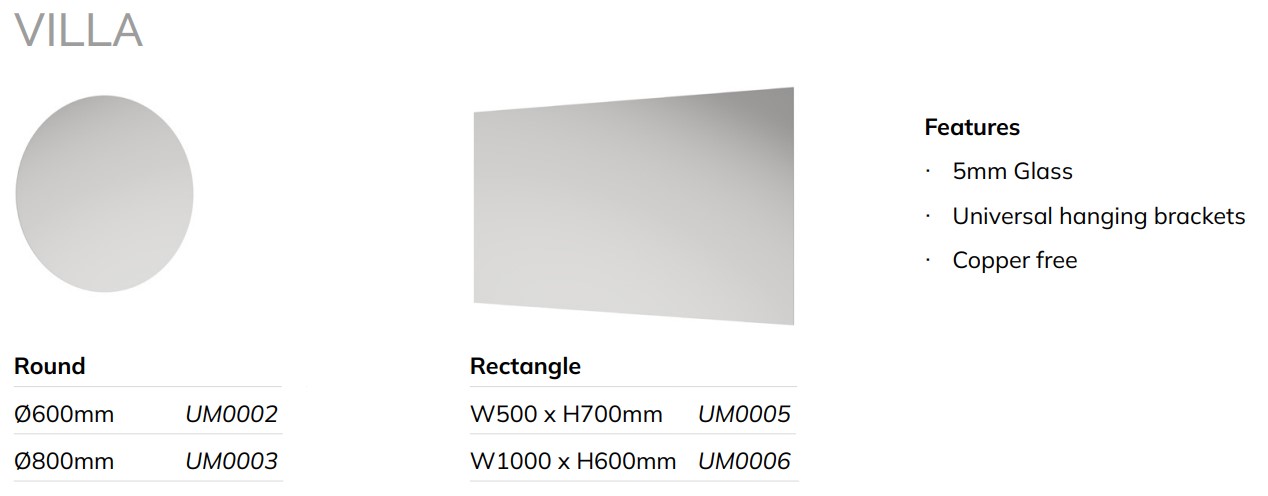 SONAS | VILLA Mirrors – McCartney Tiles